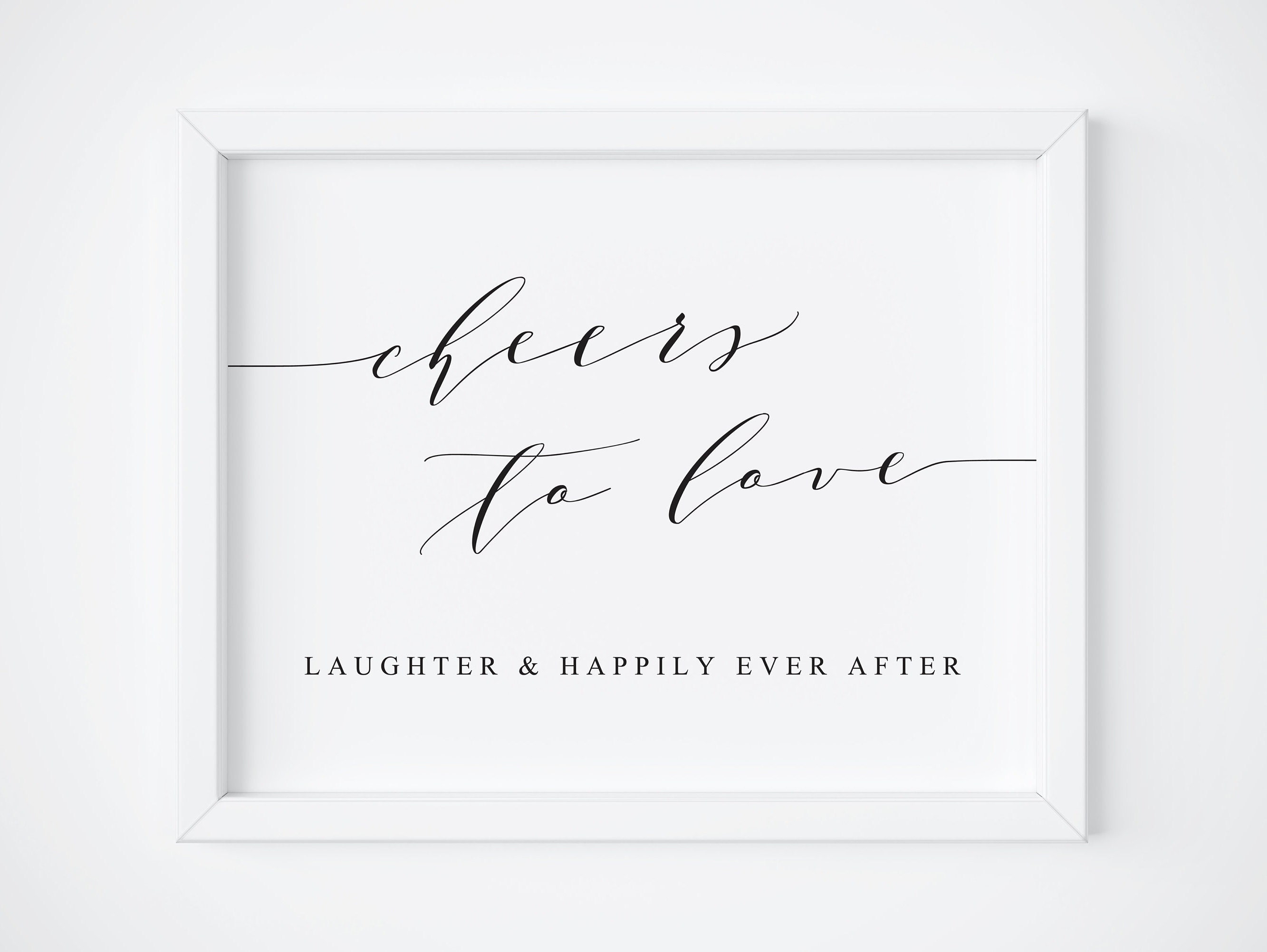 Cheers To Love Sign-Wedding Cheers Sign-Cheer Printable-Open | Etsy