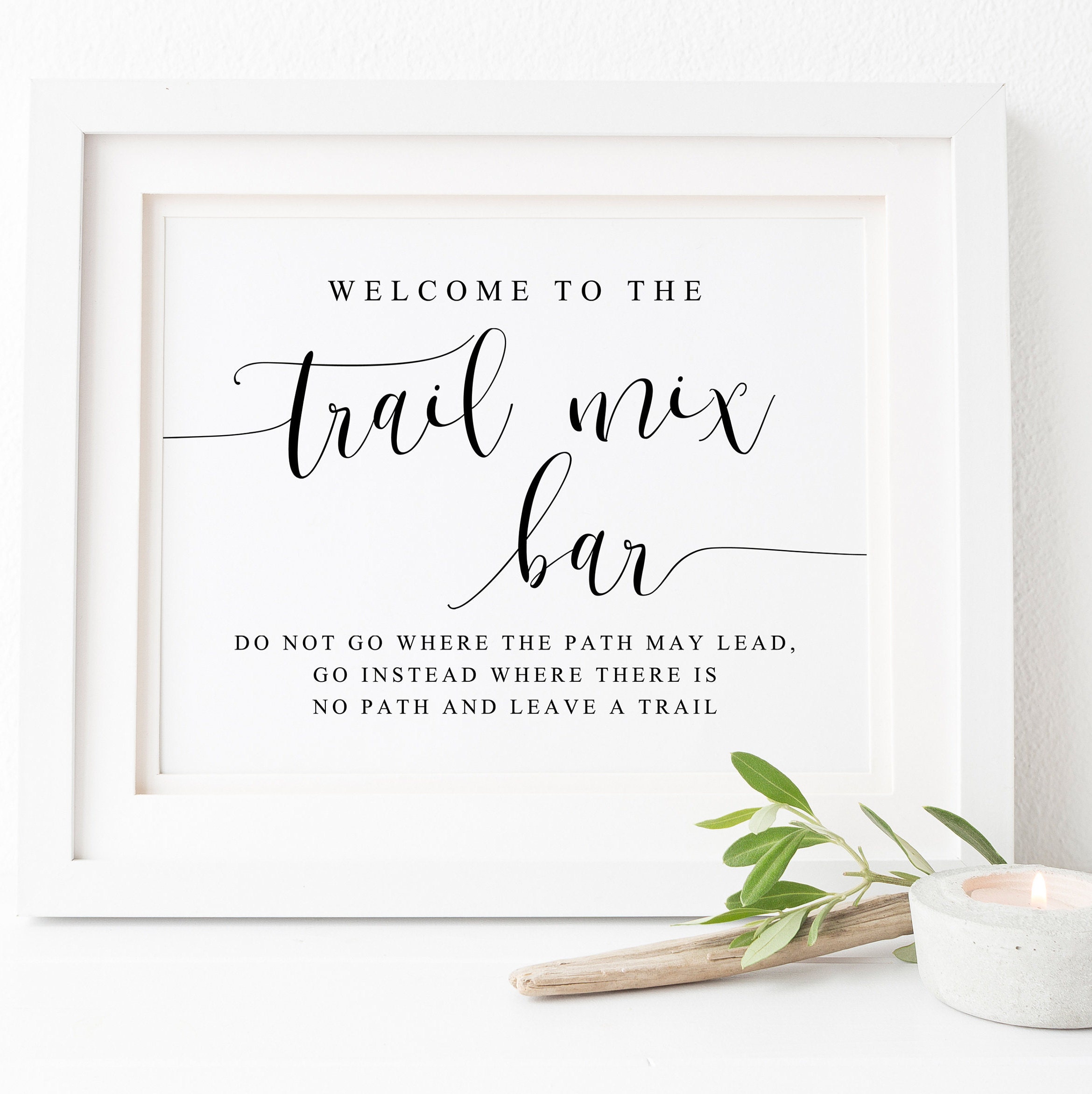 Trail Mix Bar Sign.Build Your Own Trail Mix.Trail Mix | Etsy