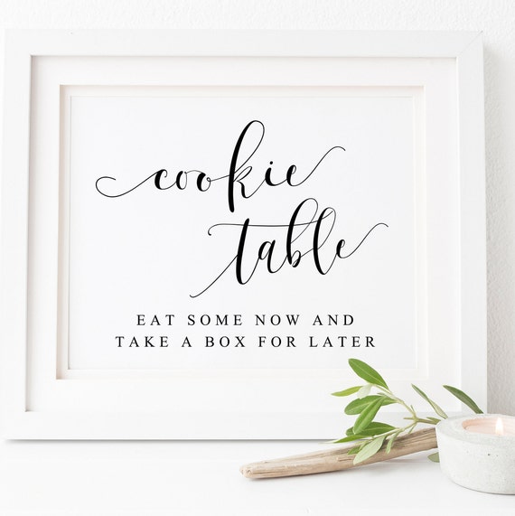 Cookie Table Sign.cookie Bar Sign.love is Sweet Sign.wedding - Etsy