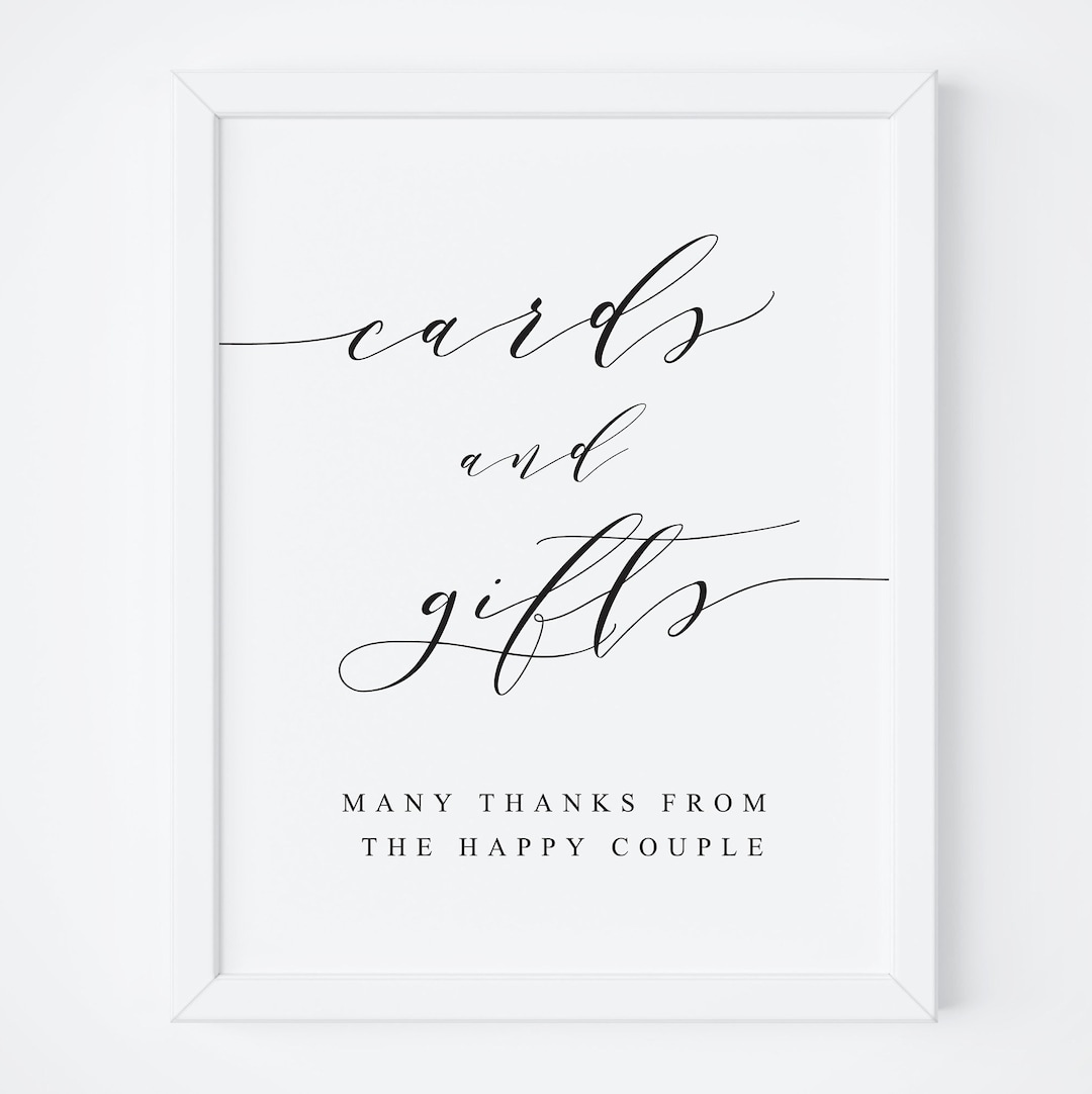 Cards and Gifts Sign.wedding Cards Sign.wedding Gifts Sign.cards and ...