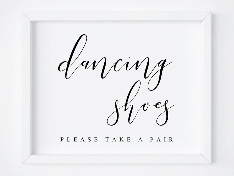 Dancing Shoes Sign-wedding Dancing Shoes Sign-dancing Shoes - Etsy