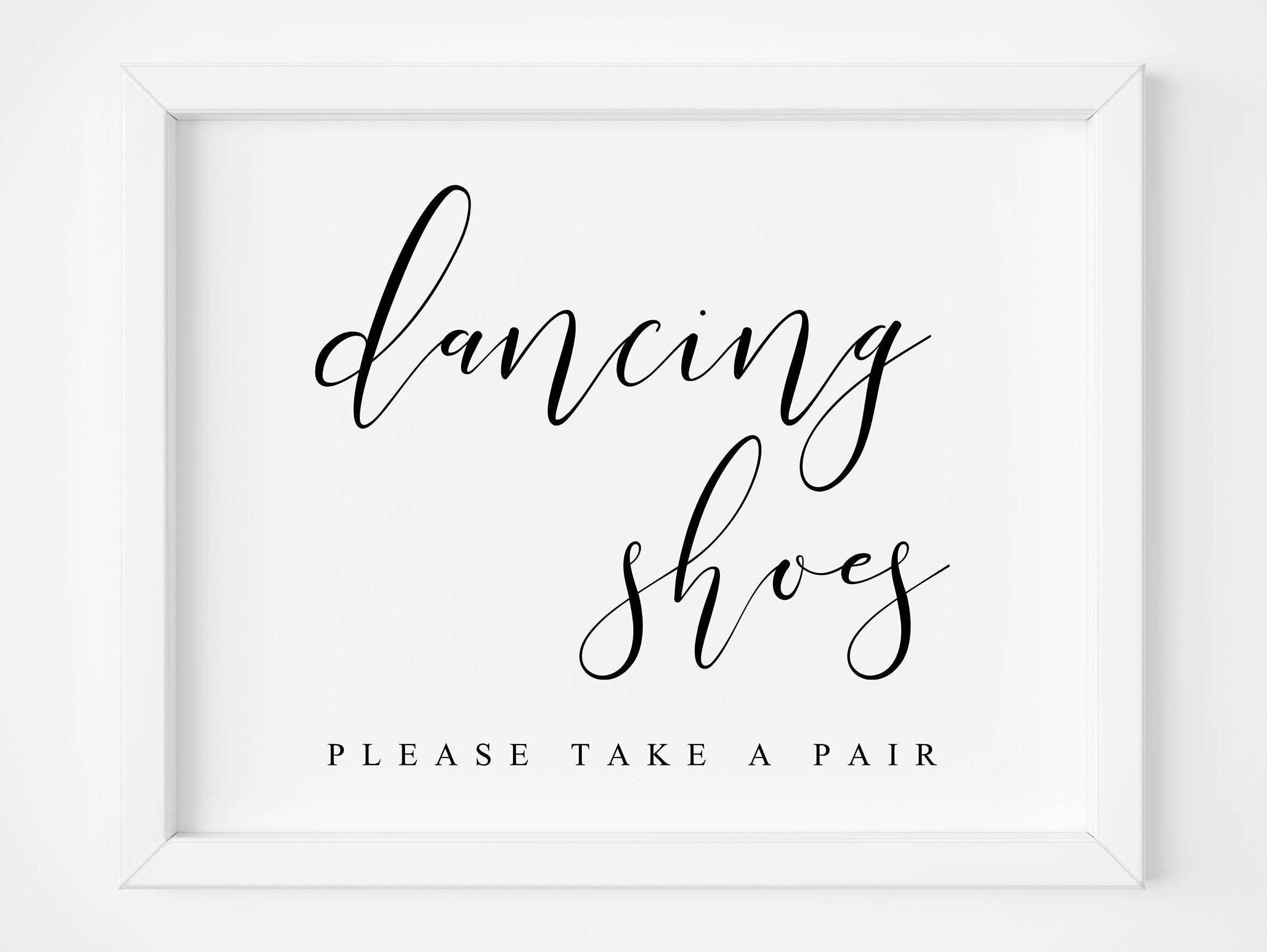 Dancing Shoes Sign-wedding Dancing Shoes Sign-dancing Shoes | Etsy