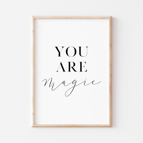 You Are Magic Retro Wall Art Retro Decor Wall Prints Retro - Etsy