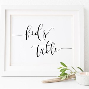 Kids Table Wedding,kids Table Sign,wedding Printables,wedding Kids ...