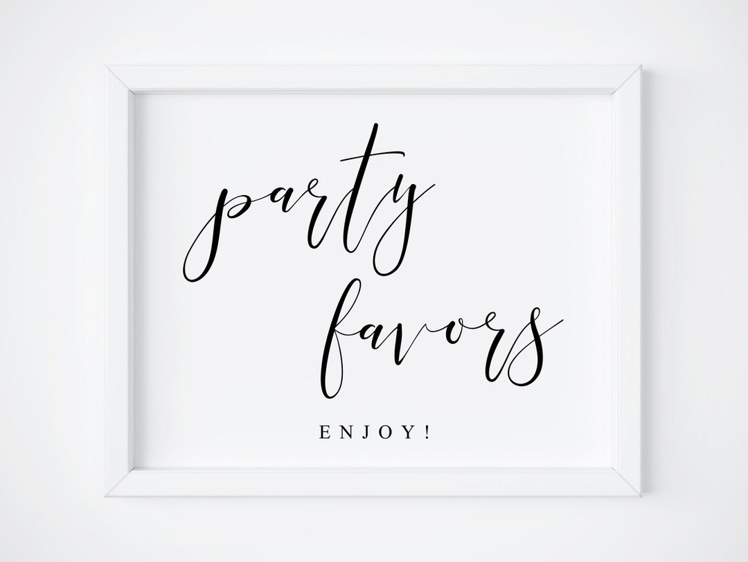 Party Favors Sign-wedding Favors Sign-favors Sign-favors Printable ...