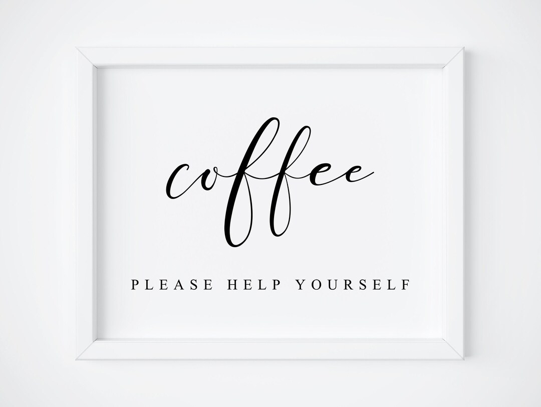 Coffee Bar Sign. Coffee Sign. Wedding Signs. Wedding Coffee Sign ...