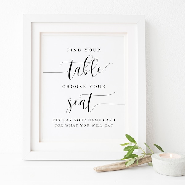 Place Card Sign - Etsy