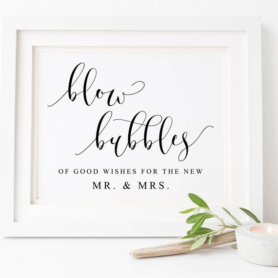 ceremony sign Wooden Wedding Signs -nc send off sign wedding bubbles ...