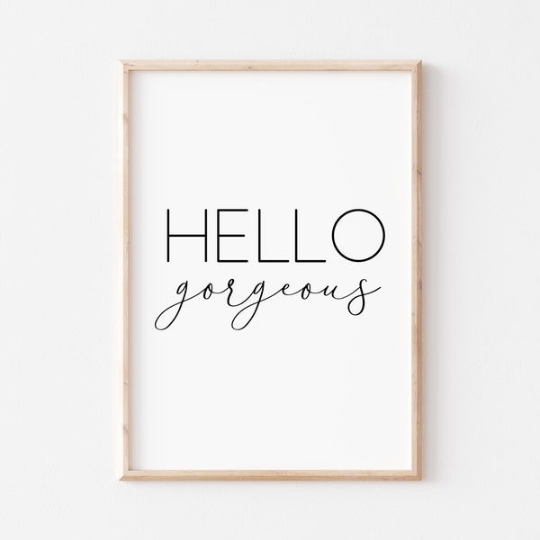 Hello Gorgeous Neon Sign - Etsy