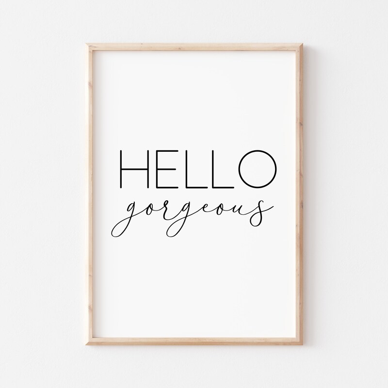 Hello Gorgeous Svg - Etsy