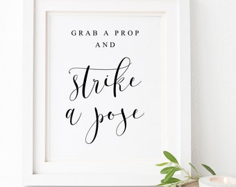 Strike a Pose Sign - Etsy