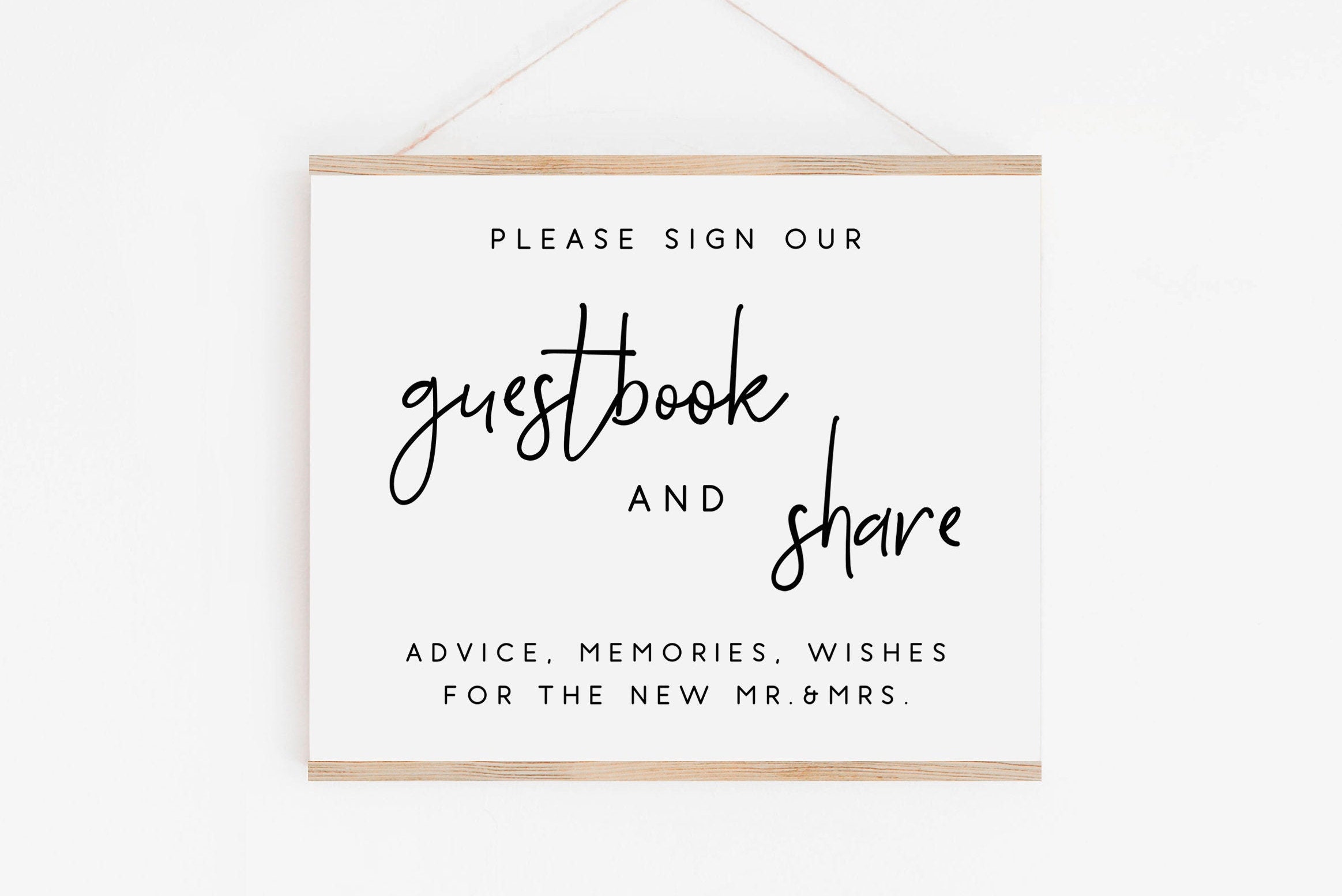 Please Sign Our Guestbook-wedding Guest Book Sign-wedding | Etsy