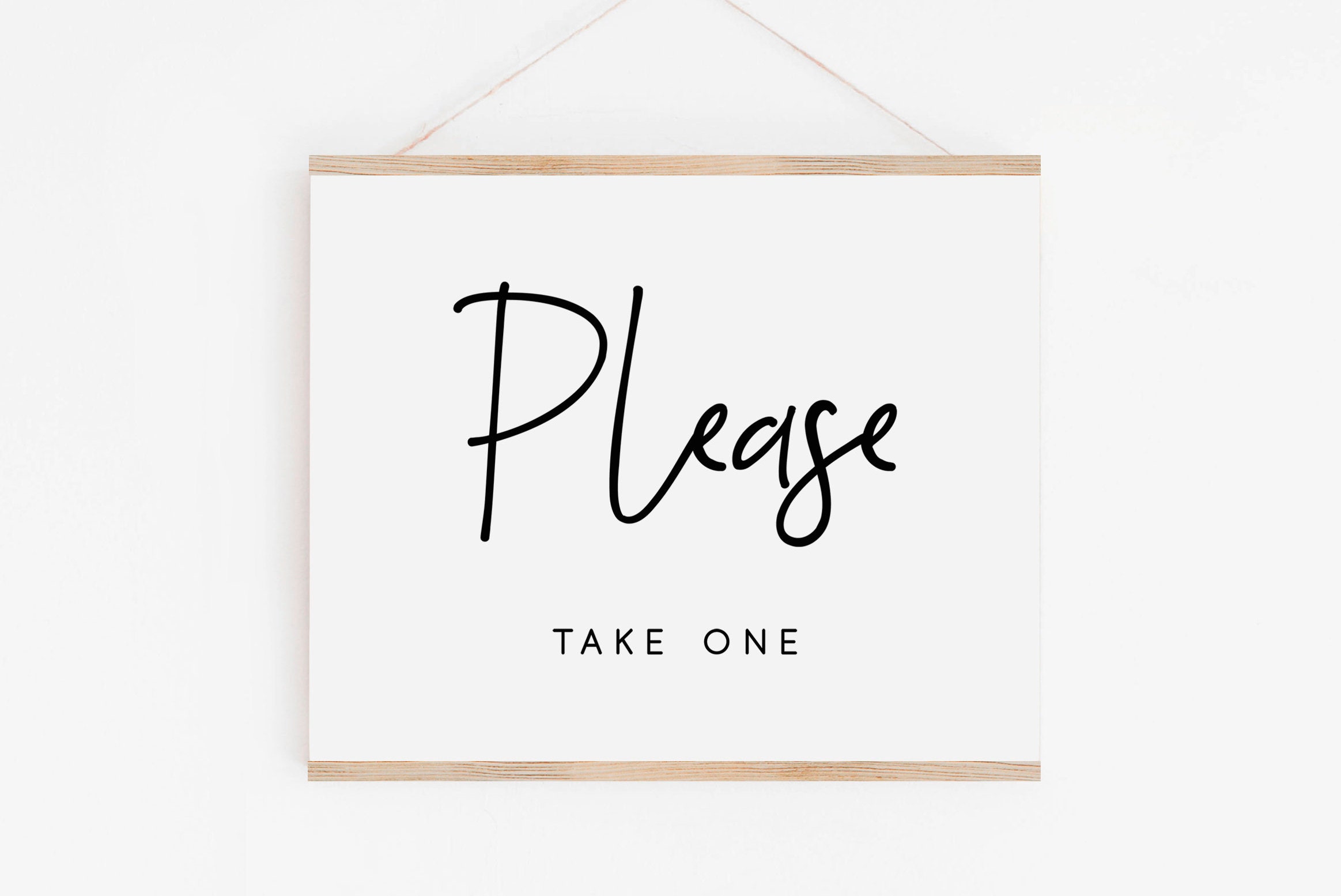 Please Take One Sign-wedding Signage-wedding Signs-favors Sign ...