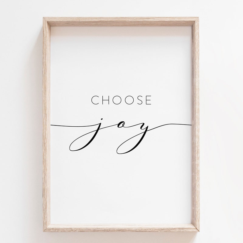 Choose Joy Sign - Etsy