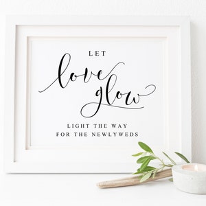 Let Love Glow Sign-glow Stick Sign-light up the Dance Floor-wedding ...