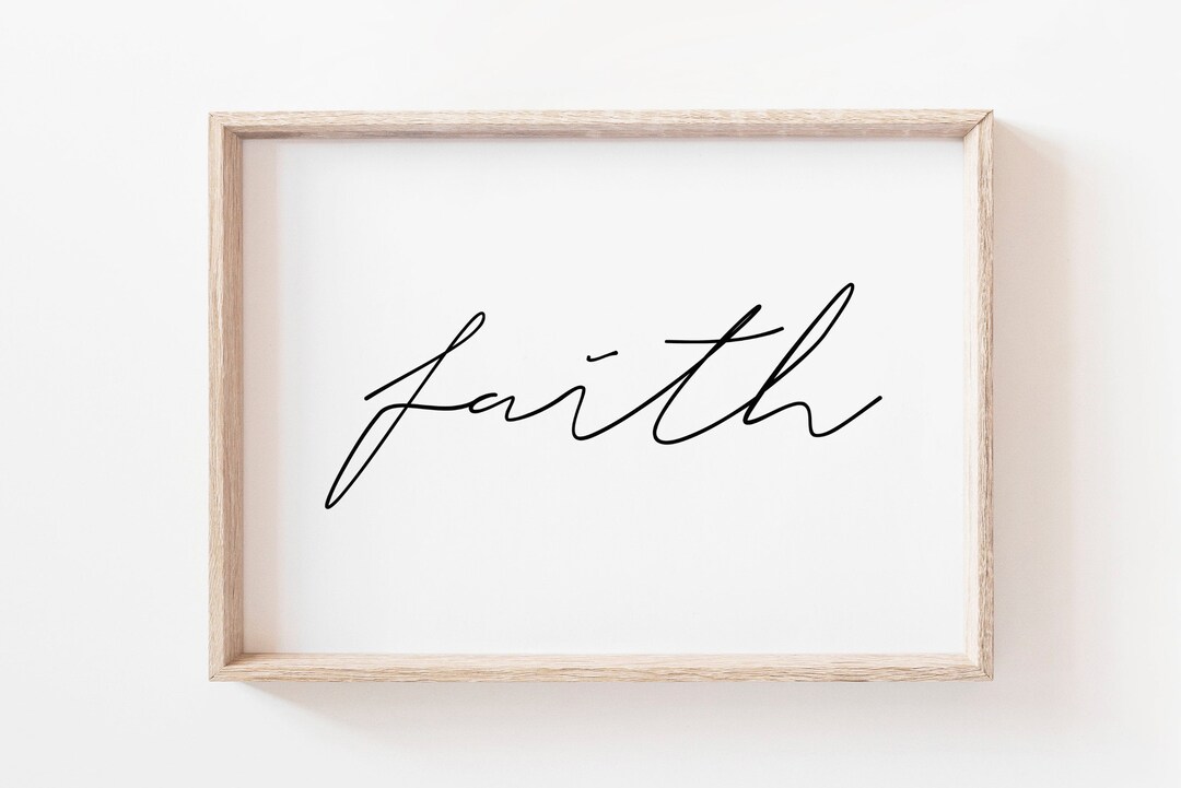 Faith Printable Art. Christian Print. Bible Verse Print. Faith Wall Art ...