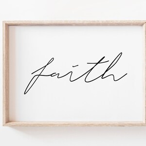 Faith Printable Art. Christian Print. Bible Verse Print. Faith Wall Art ...