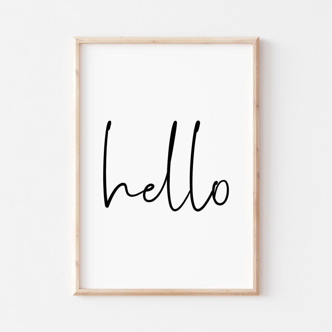 Hello Printable Art. Hello Sign. Quote Prints. Home Wall Art. | Etsy