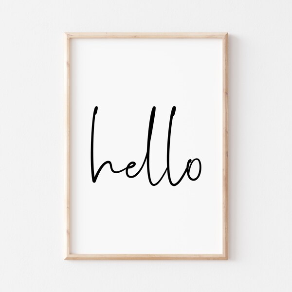 Hello Sign - Etsy
