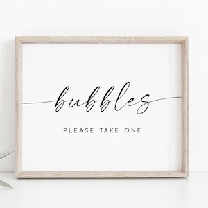 Bubbles Wedding Sign. Printable Bubbles Sign. Wedding Ceremony. Wedding ...