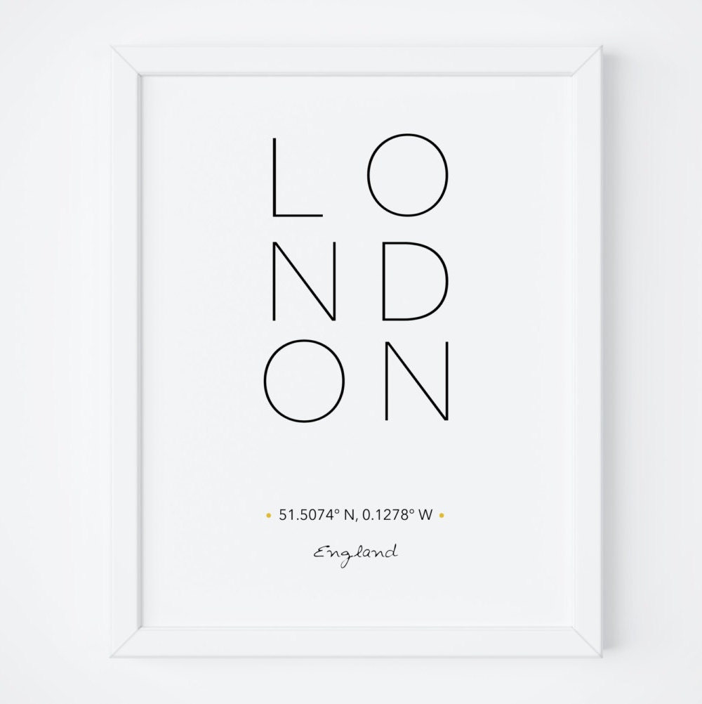 London Print London Poster Wall Art London Wall Art Home | Etsy