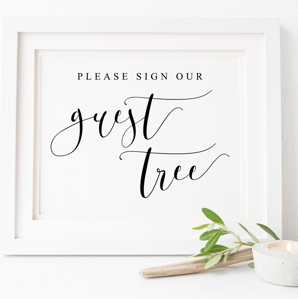 Please Sign Our Guest Tree-fingerprint Guest Tree Sign-guest Book Sign ...