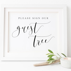 Please Sign Our Guest Tree-fingerprint Guest Tree Sign-guest Book Sign ...