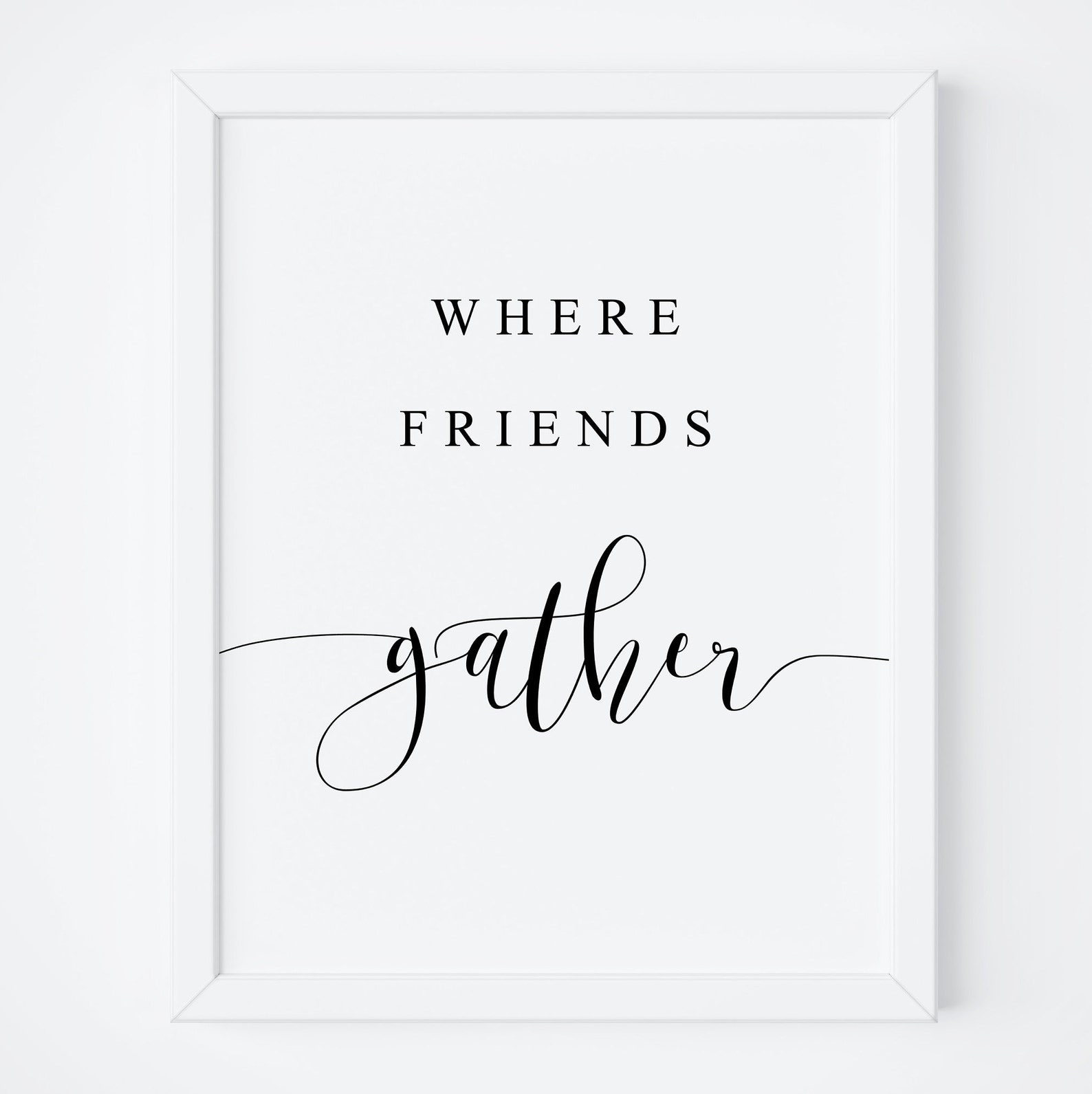 Where Friends Gather Sign. Gather Sign. Signs For Friend. | Etsy