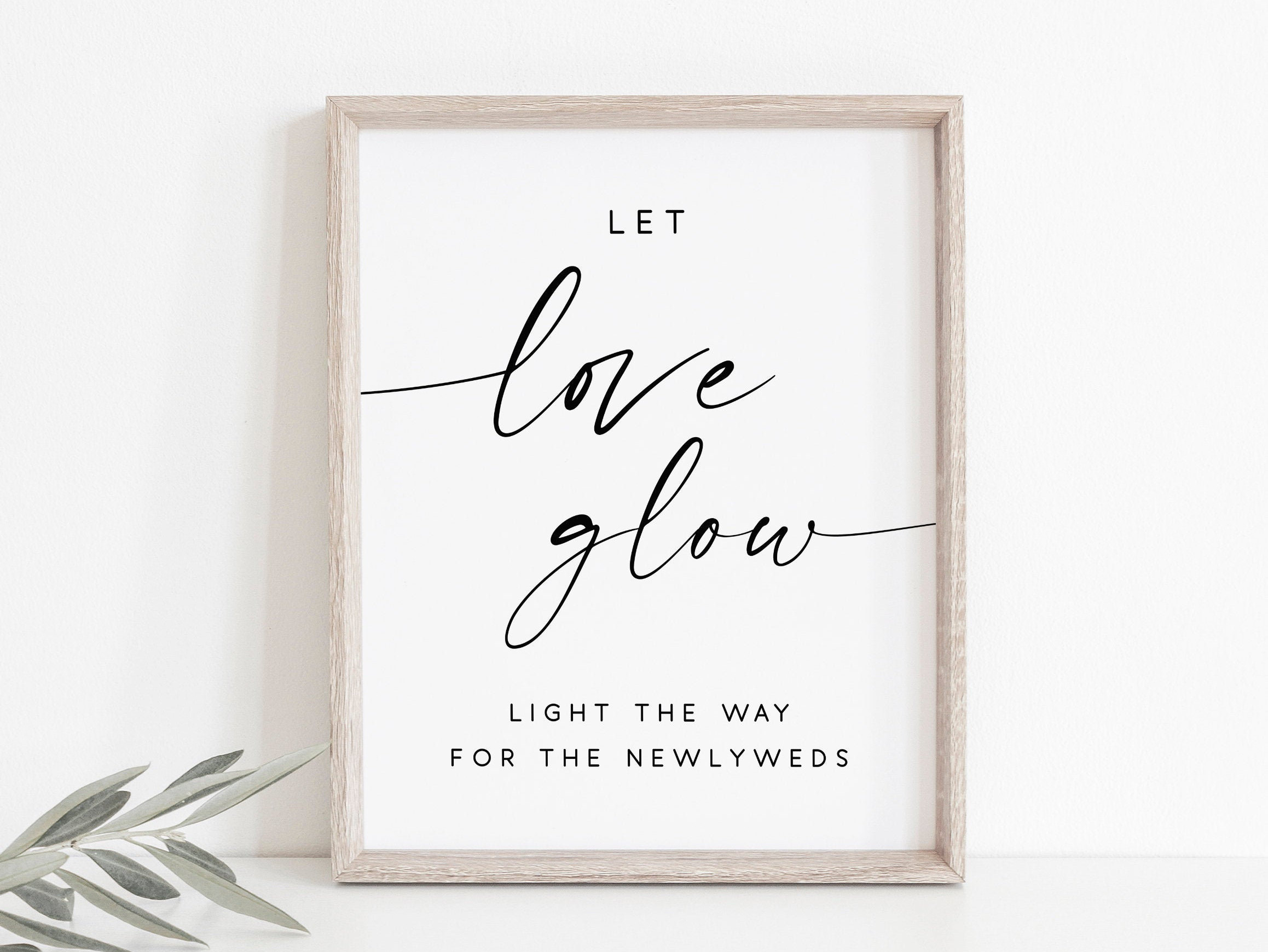 Let Love Glow Sign-glow Stick Sign-light up the Dance Floor-wedding ...