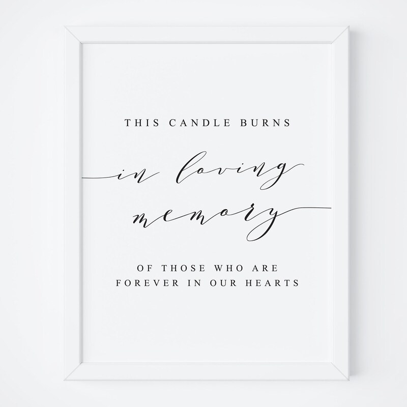In Loving Memory Sign - Etsy