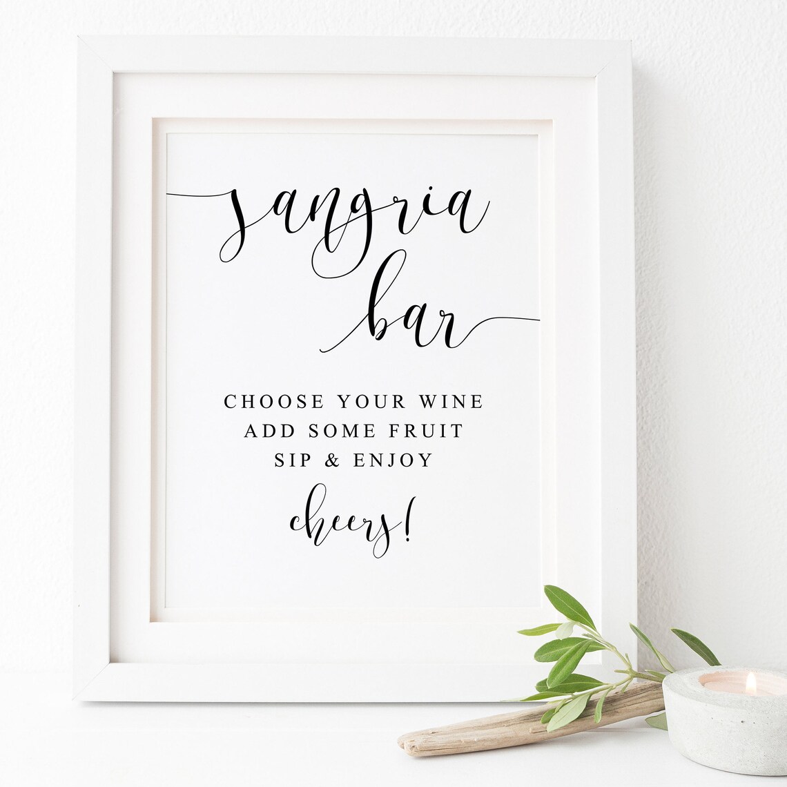 Sangria Bar Sign.wedding Sangria Bar.bridal Shower - Etsy