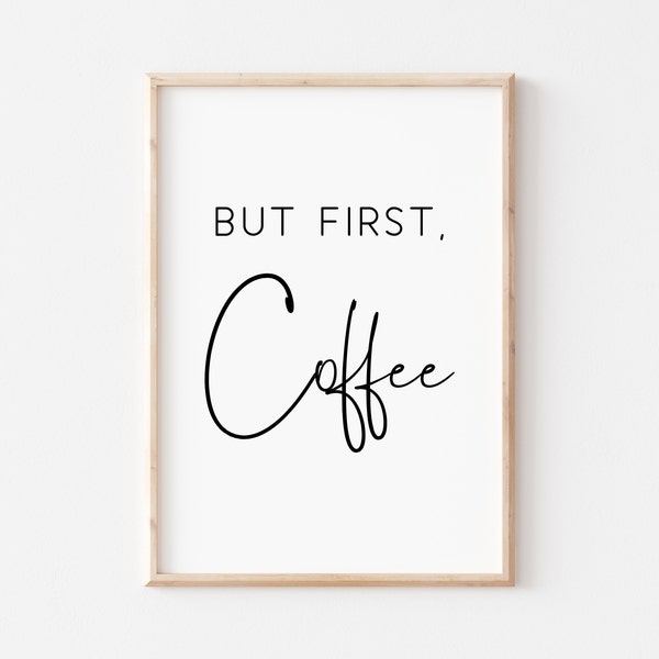 But First Coffee Sign - Etsy