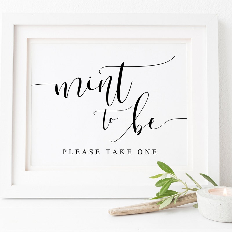 Mint to Be Wedding Favor - Etsy