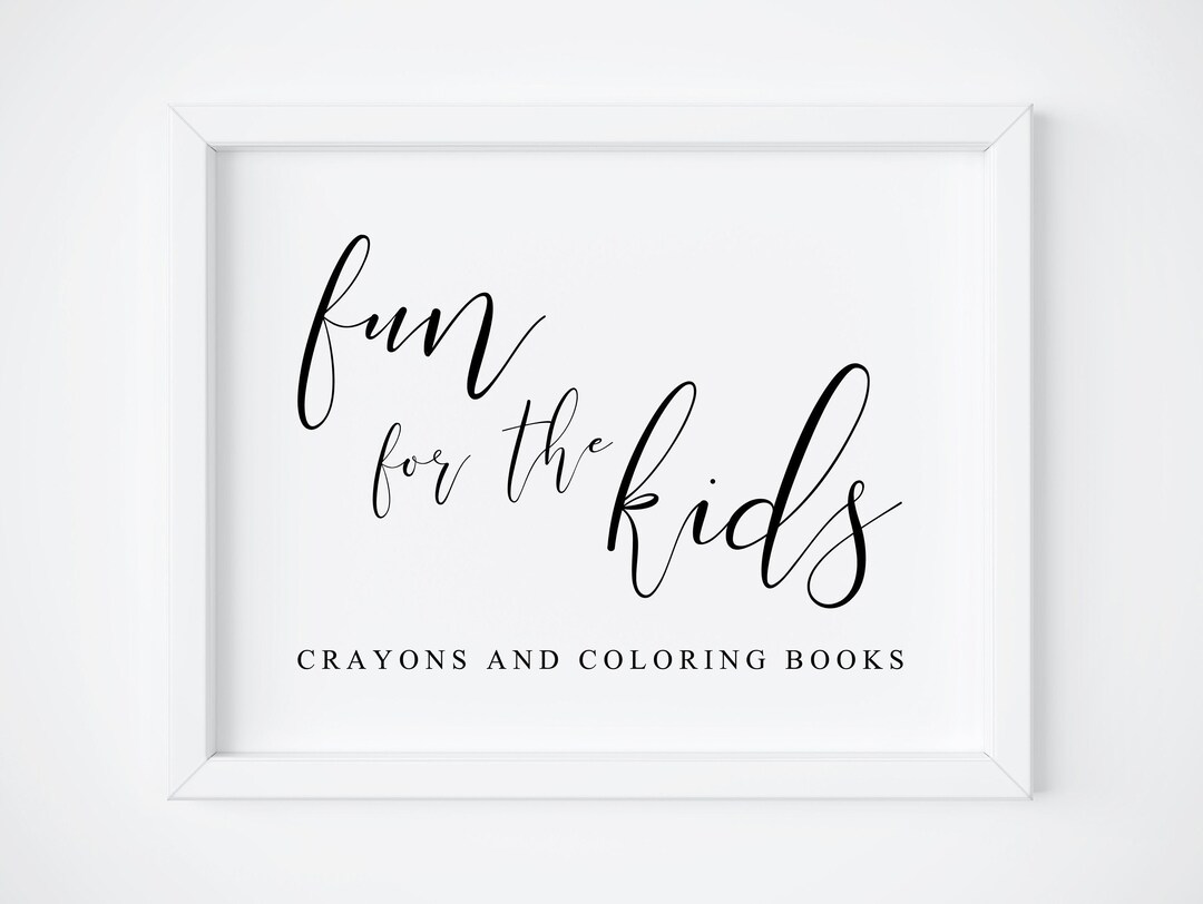 Kids Table Wedding.kids Table Sign.wedding Printables.wedding Kids ...