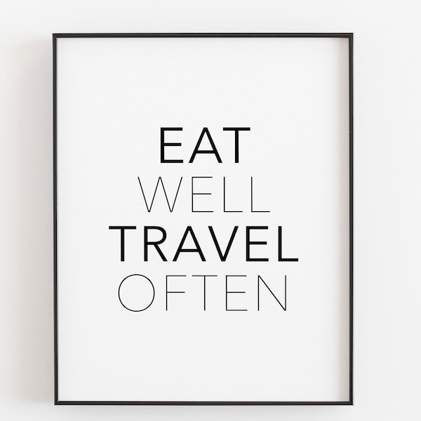 Eat Well Print - Etsy