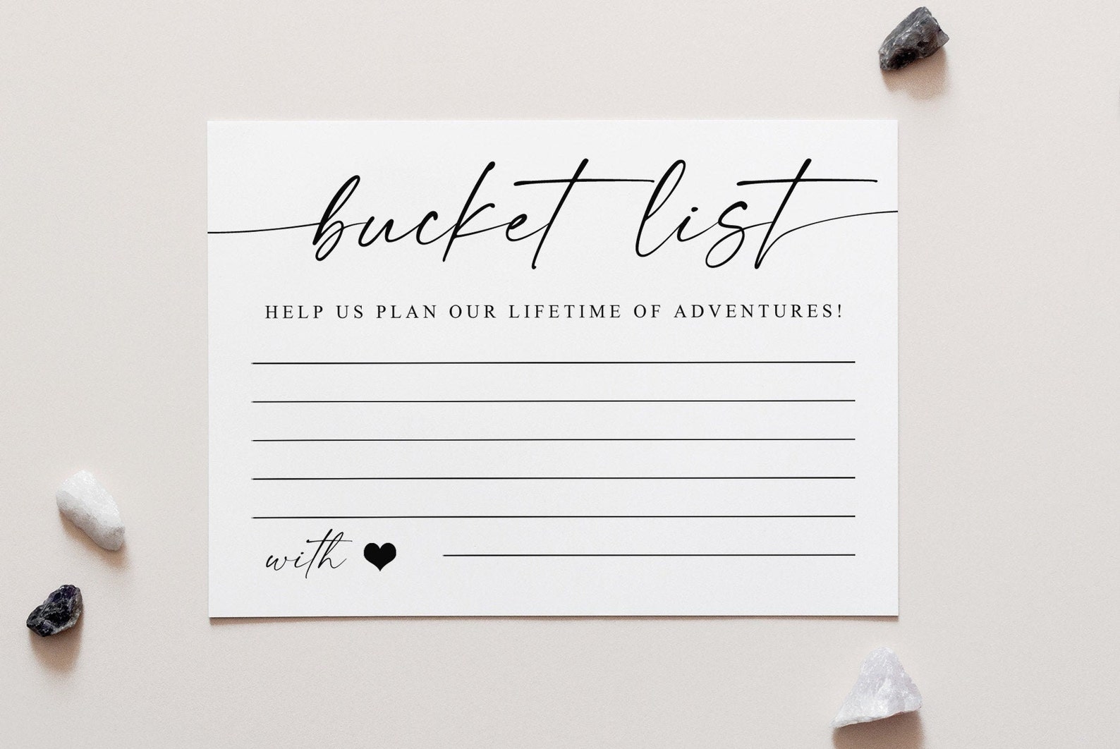 Wedding Bucket List Cards-bucket List Sign-wedding Bucket List | Etsy