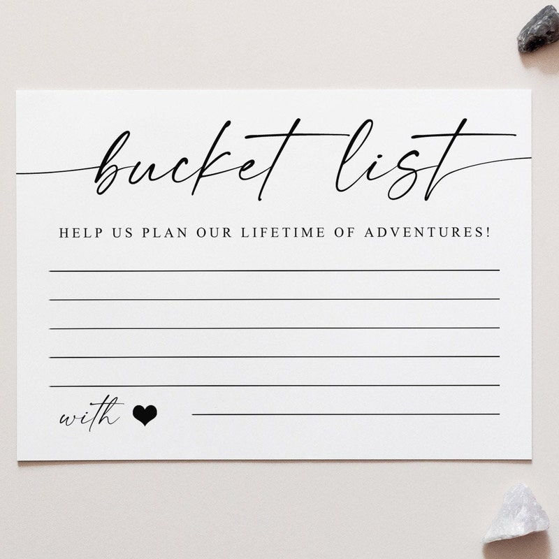 Bucket List - Etsy