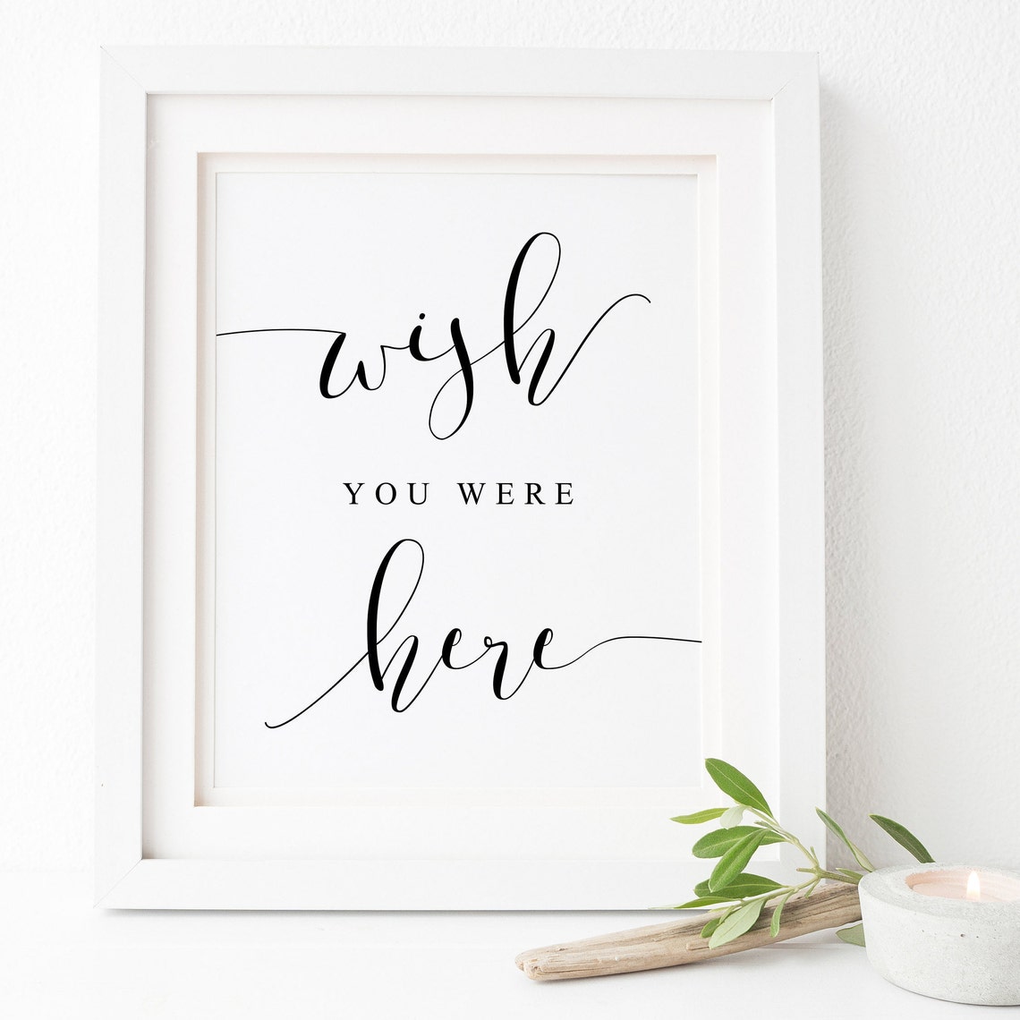Wish You Were Here Sign.wish You Were Here Printable.wedding | Etsy