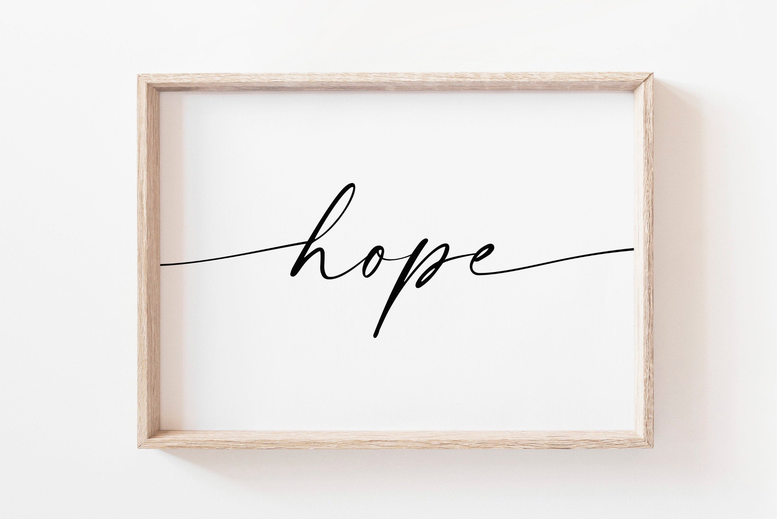 Hope Printable Art. Hope Sign. Hope Poster. Motivational | Etsy