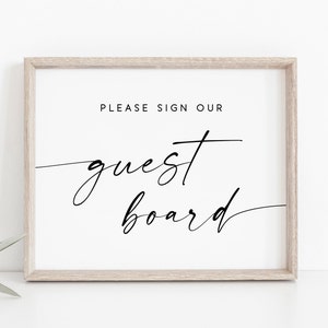 Please Sign Our Guest Board-wedding Guest Board Sign-wedding Guestbook ...