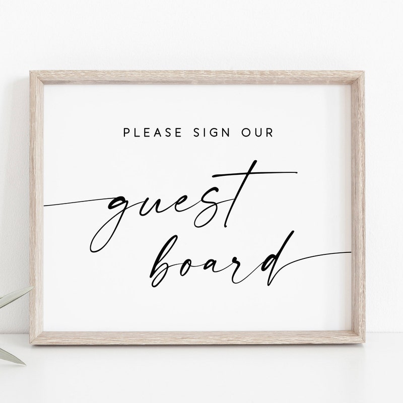 Guest Signing Board - Etsy