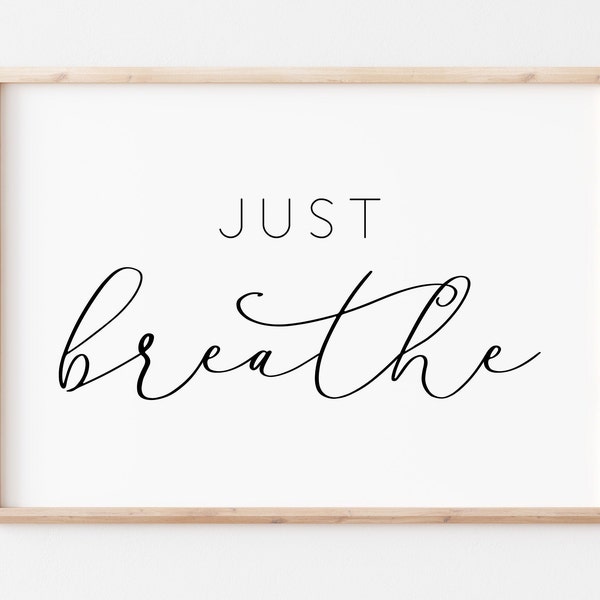 Breathe Poster - Etsy