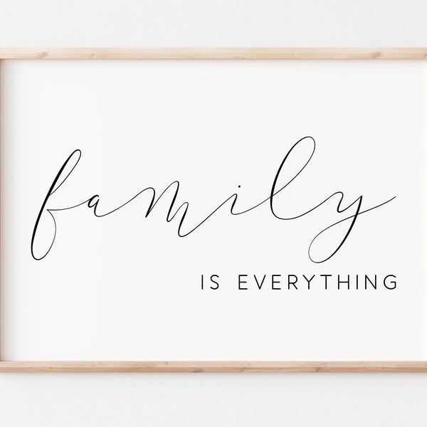 Family is Everything Sign - Etsy