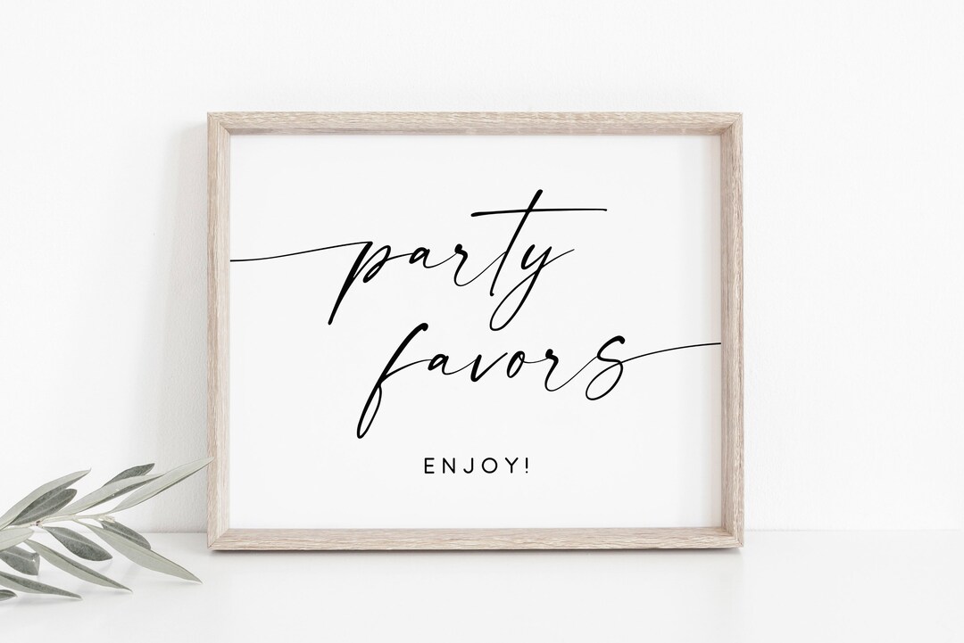 Party Favors Sign-wedding Favors Sign-favors Sign-favors Printable ...