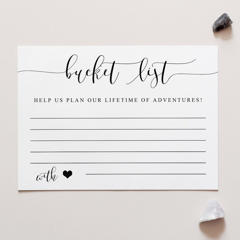 Bucket List Wedding Sign - Etsy