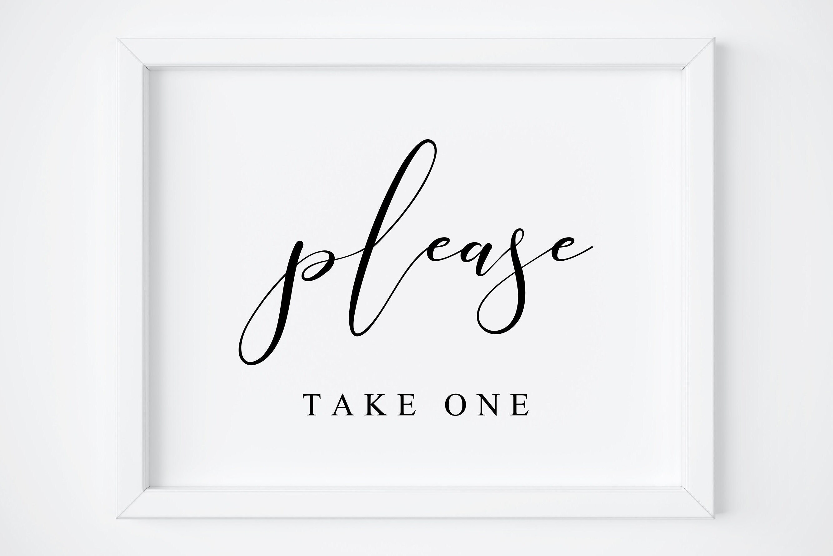 Please Take One Sign-Wedding Signage-Wedding Signs-Favors | Etsy