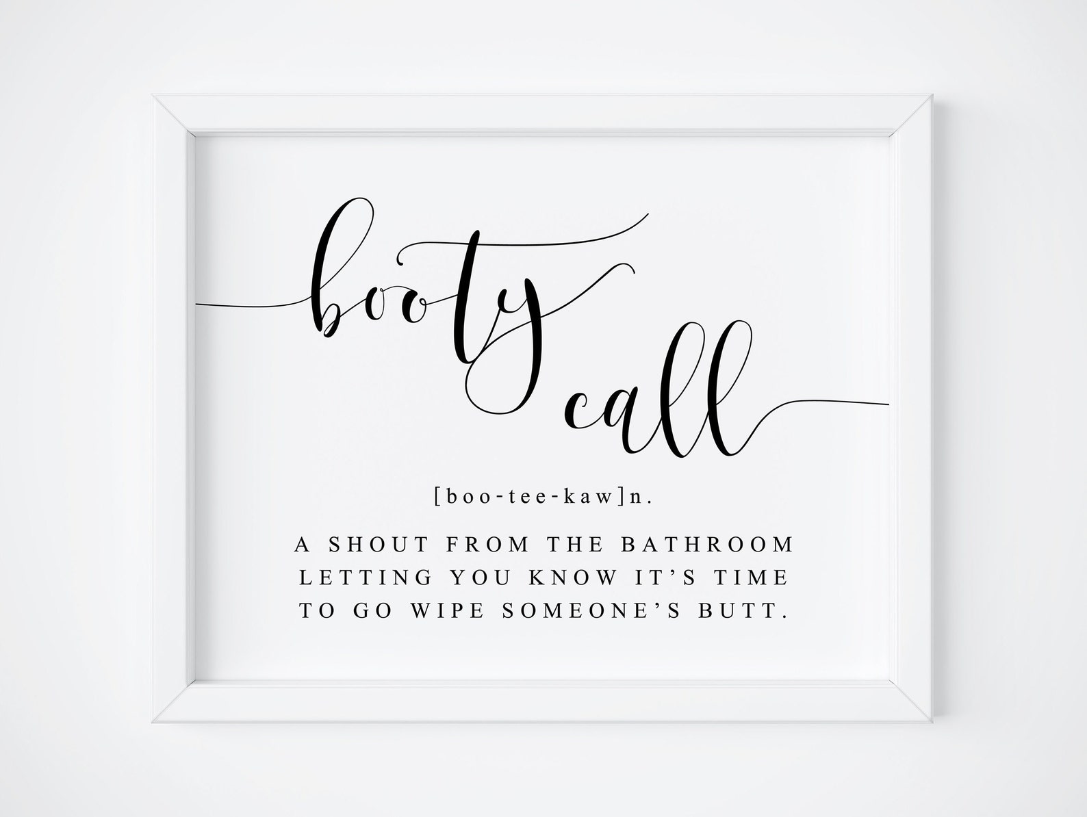 Booty Call Sign. Bathroom Sign. Funny Bathroom Sign. Booty - Etsy