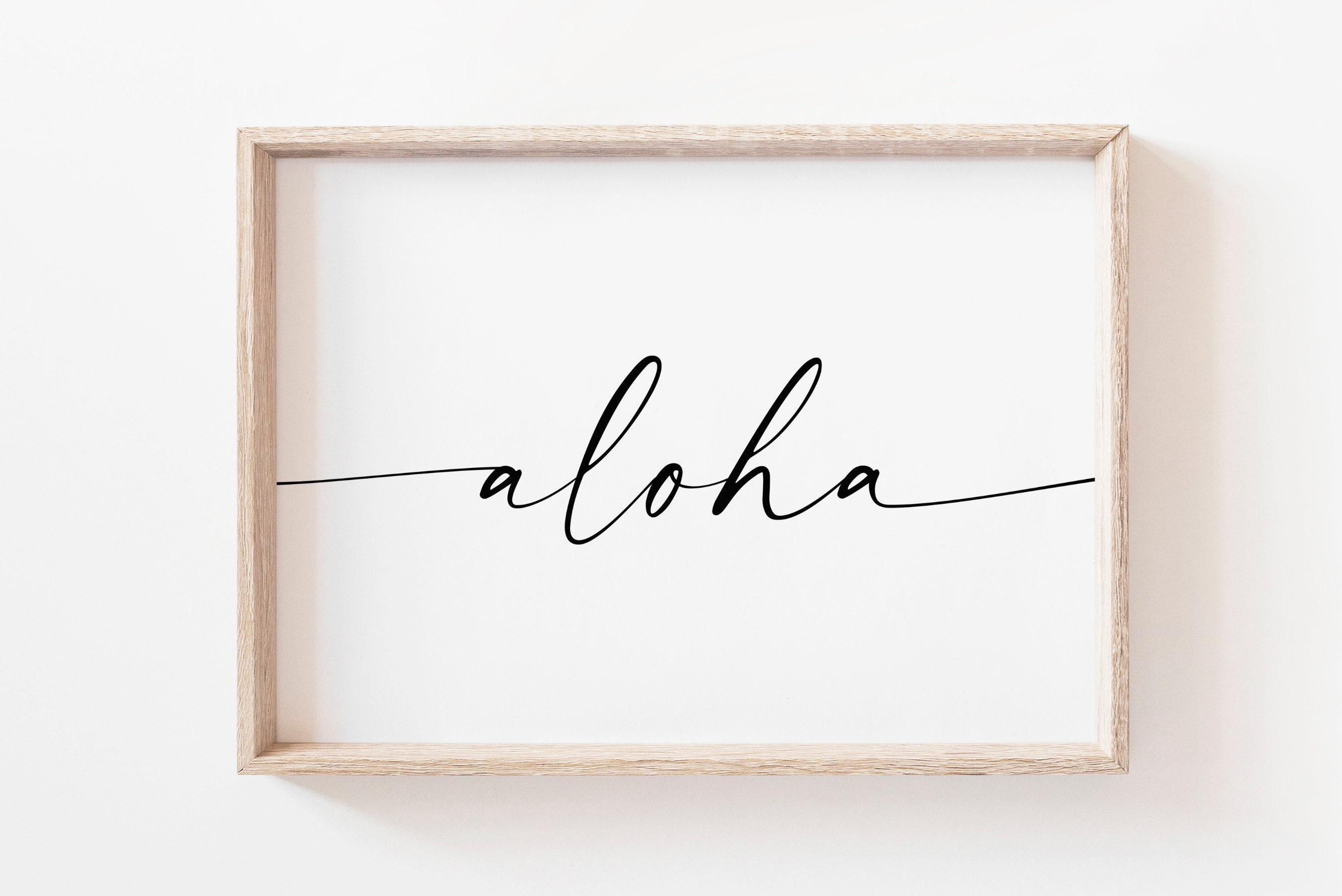 Aloha Printable Art. Aloha Wall Art. Aloha Art Print. Beach | Etsy