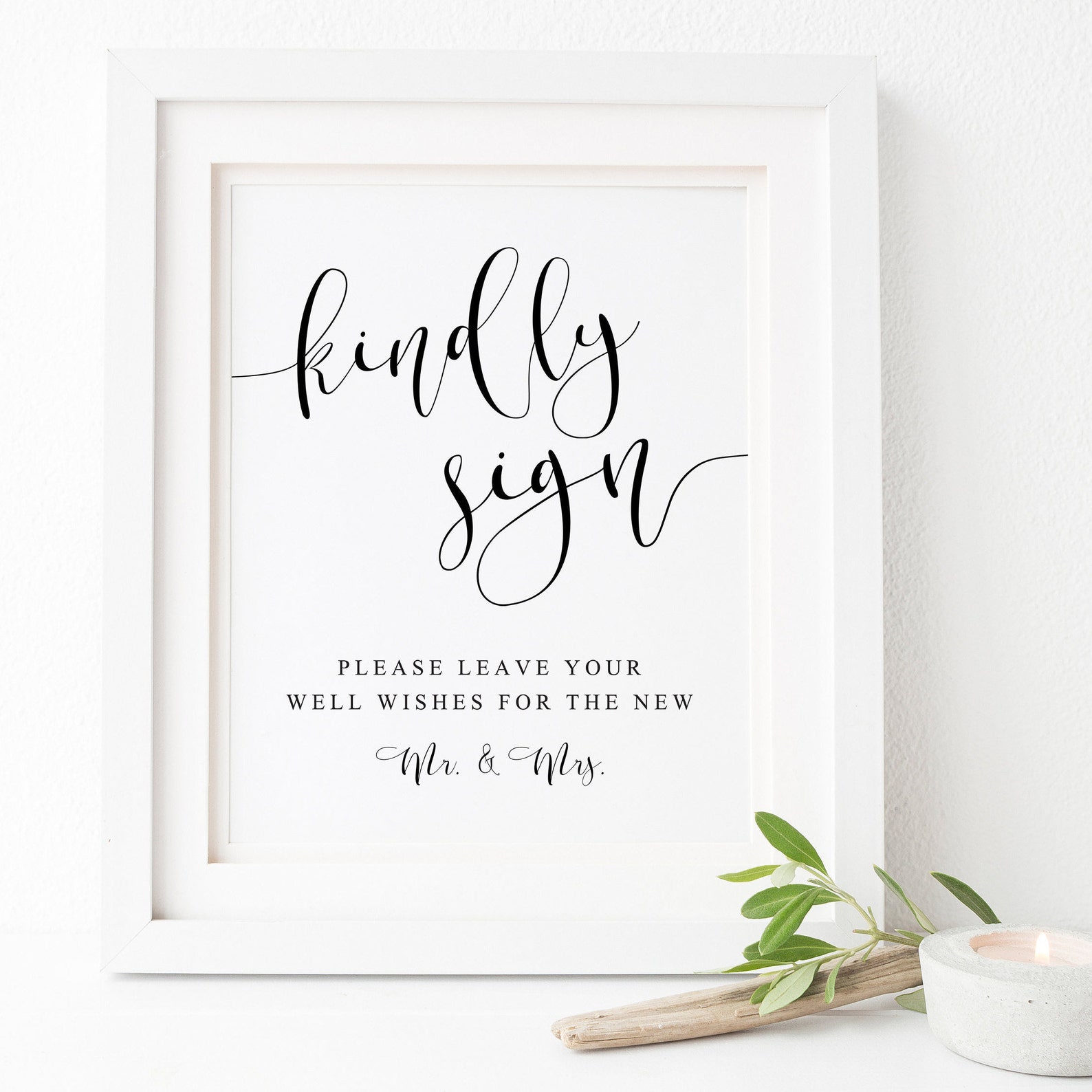 Kindly Sign-GuestBook Sign-Wedding Guest Book Sign-Guest Book | Etsy