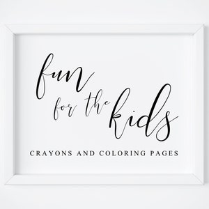 Kids Table Wedding.kids Table Sign.wedding Printables.wedding Kids ...